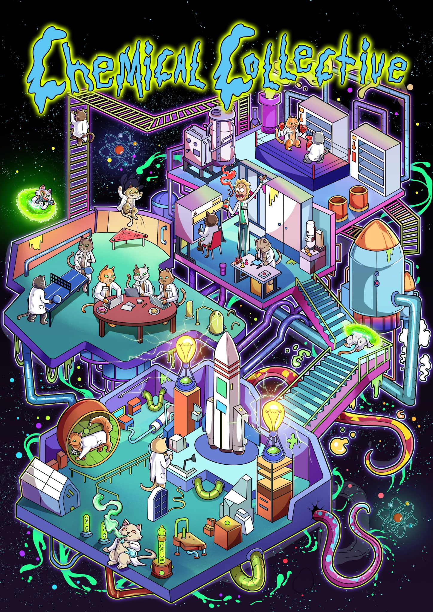 Chemical Collective Team HQ Poster | Exclusive Custom Artwork ...